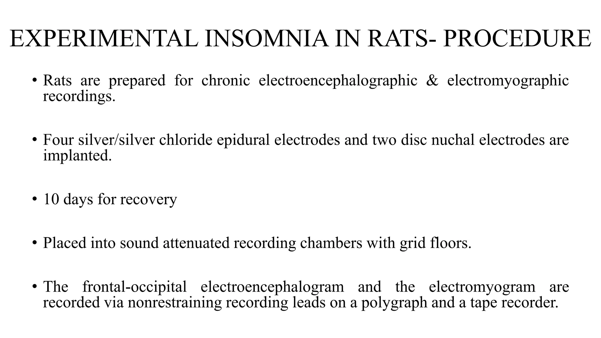 Screening hypnotic activity | PPTX