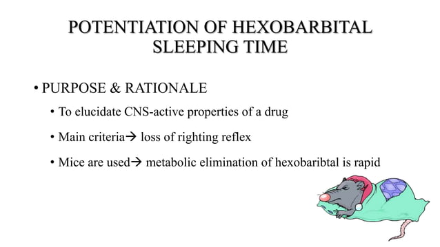 Screening hypnotic activity | PPTX