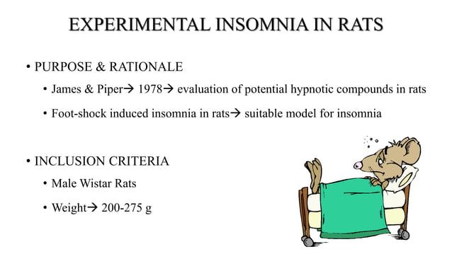Screening hypnotic activity | PPTX