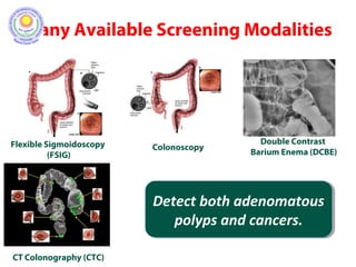 Screening in colorectal cancers dr. ashutosh | PPT