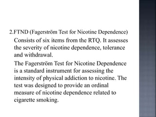 Screening instruments for Substance use disorders | PPTX