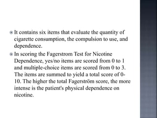 Screening instruments for Substance use disorders | PPTX