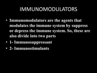 Screening methods of immunomodulators by shivam diwaker | PPTX