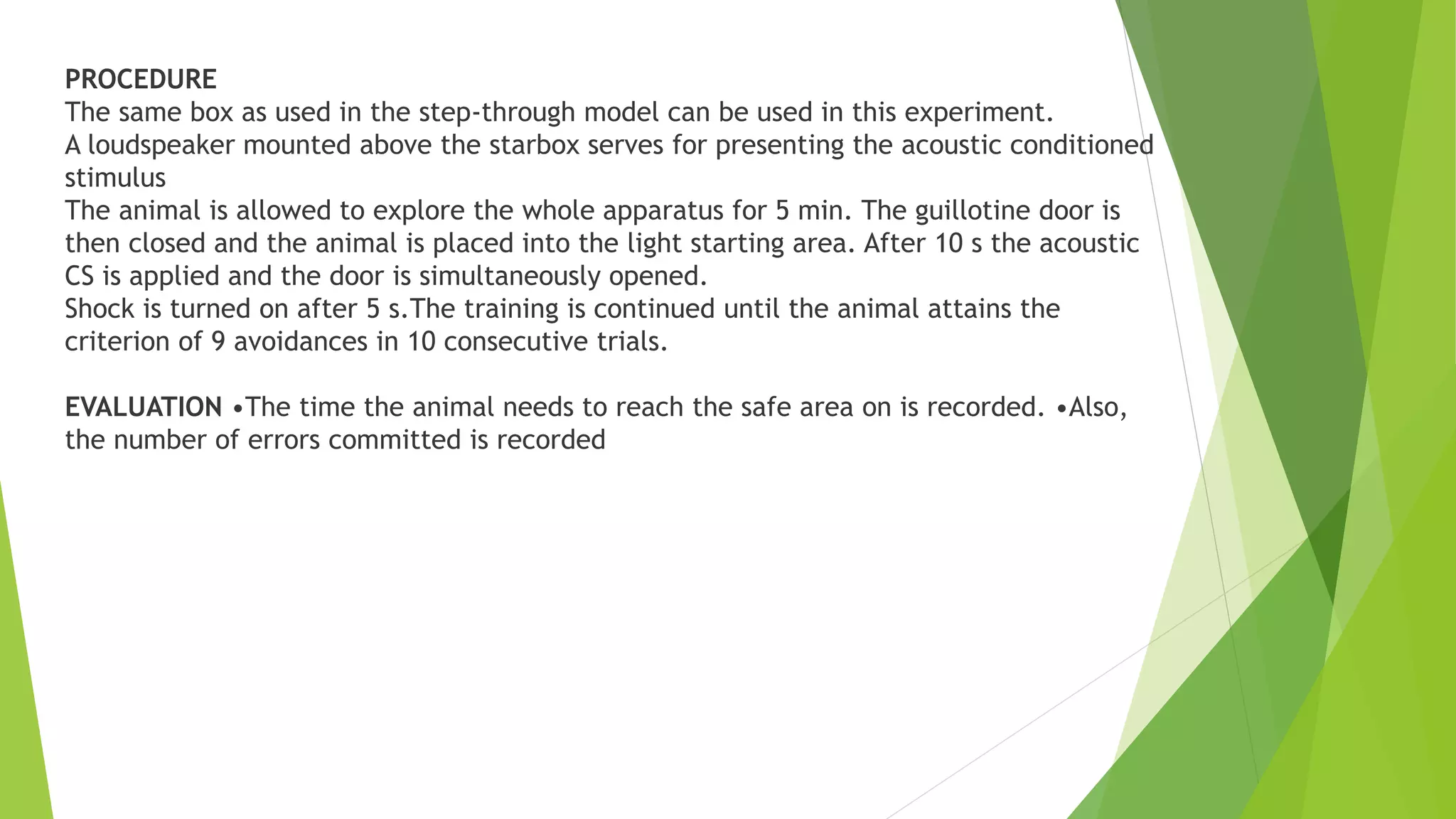 Screening method of nootropics vikas malik | PPTX