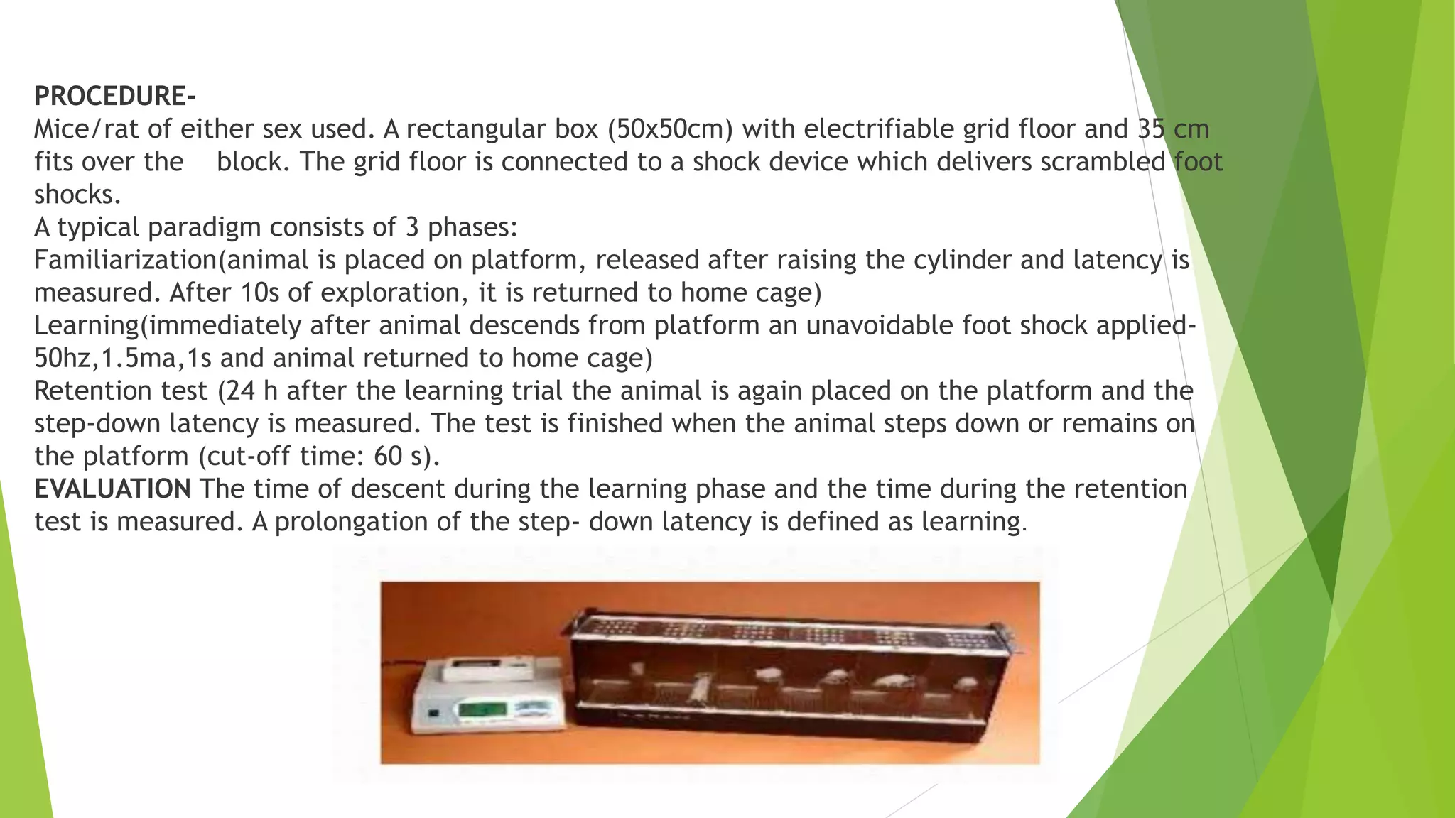 Screening method of nootropics vikas malik | PPTX