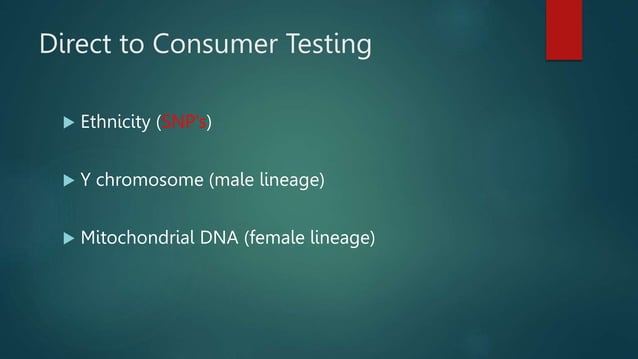 Screening methods- Genetic Testing counselling.pptx | Free Download