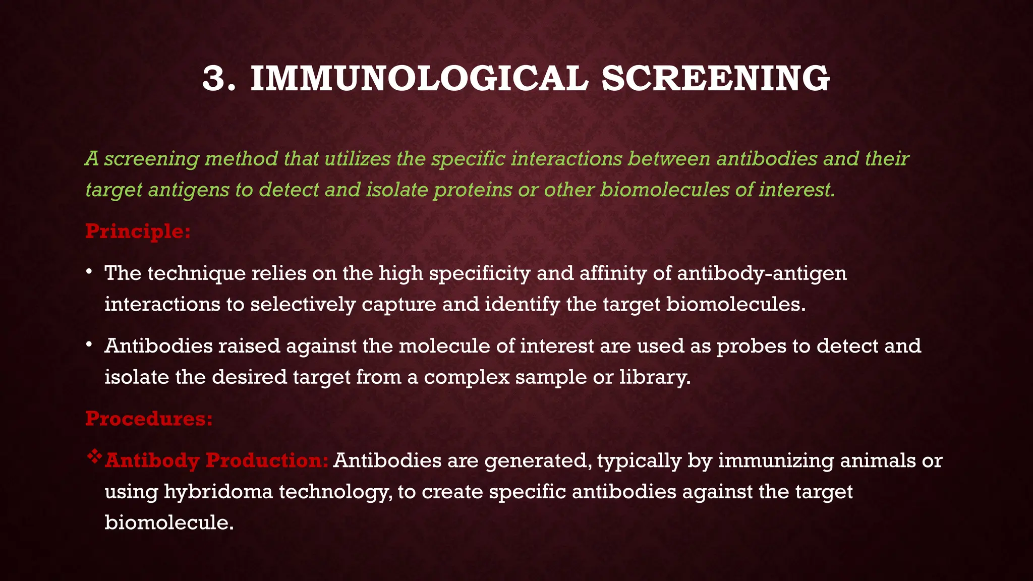 Screening Methods for clone identification | PPTX