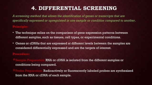 Screening Methods for clone identification | PPTX