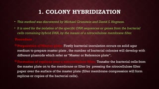 Screening Methods for clone identification | PPTX