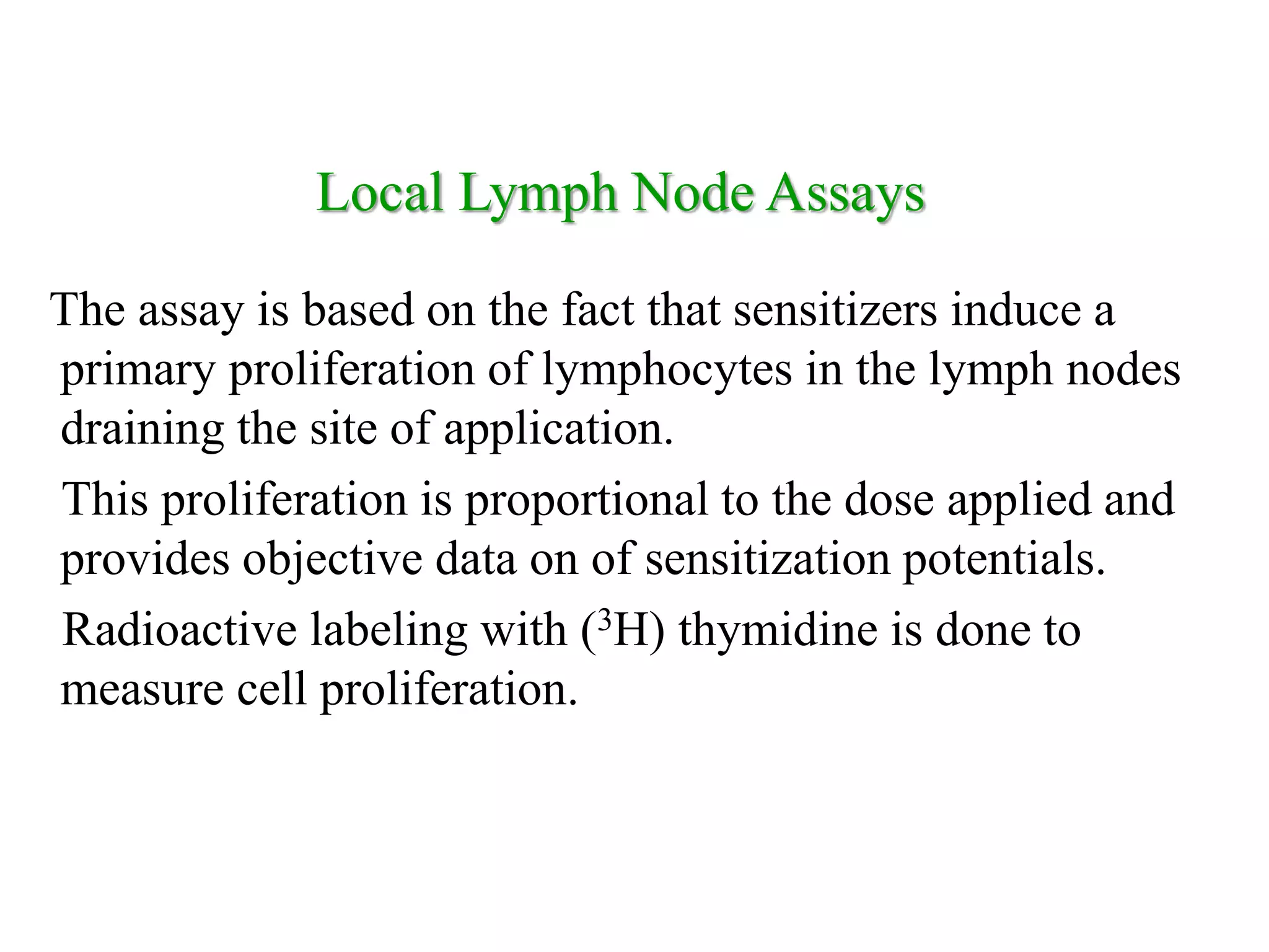 Screening methods for skin sensitization, skin irritation and dermal ...