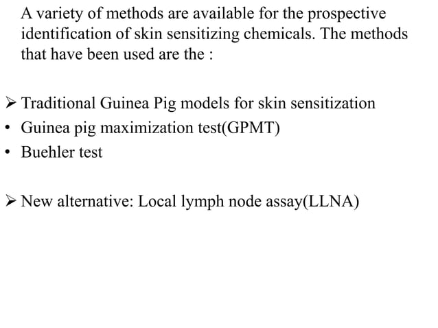 Screening methods for skin sensitization, skin irritation and dermal ...