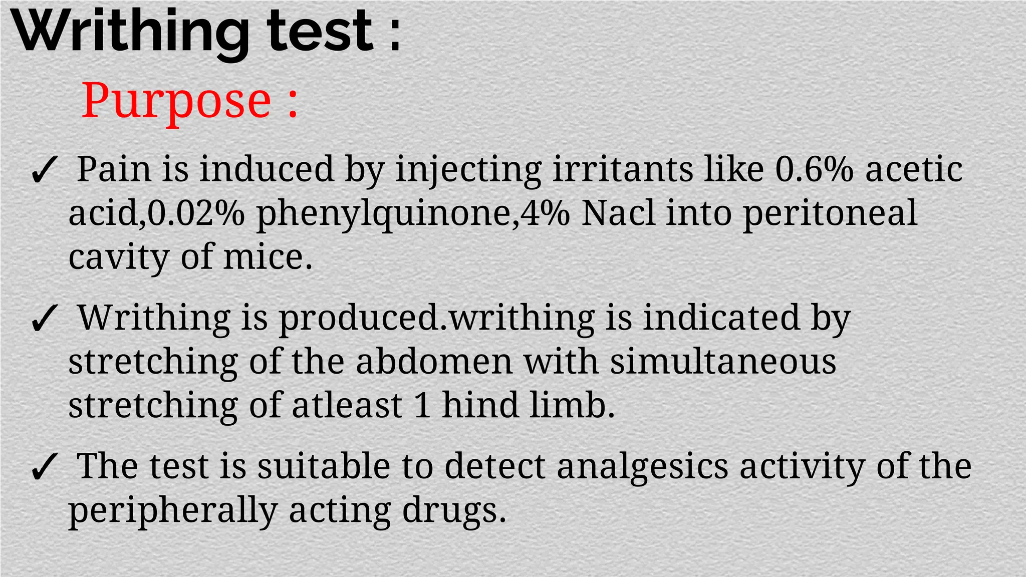 Screening Methods of Analgesics Agents... | PDF