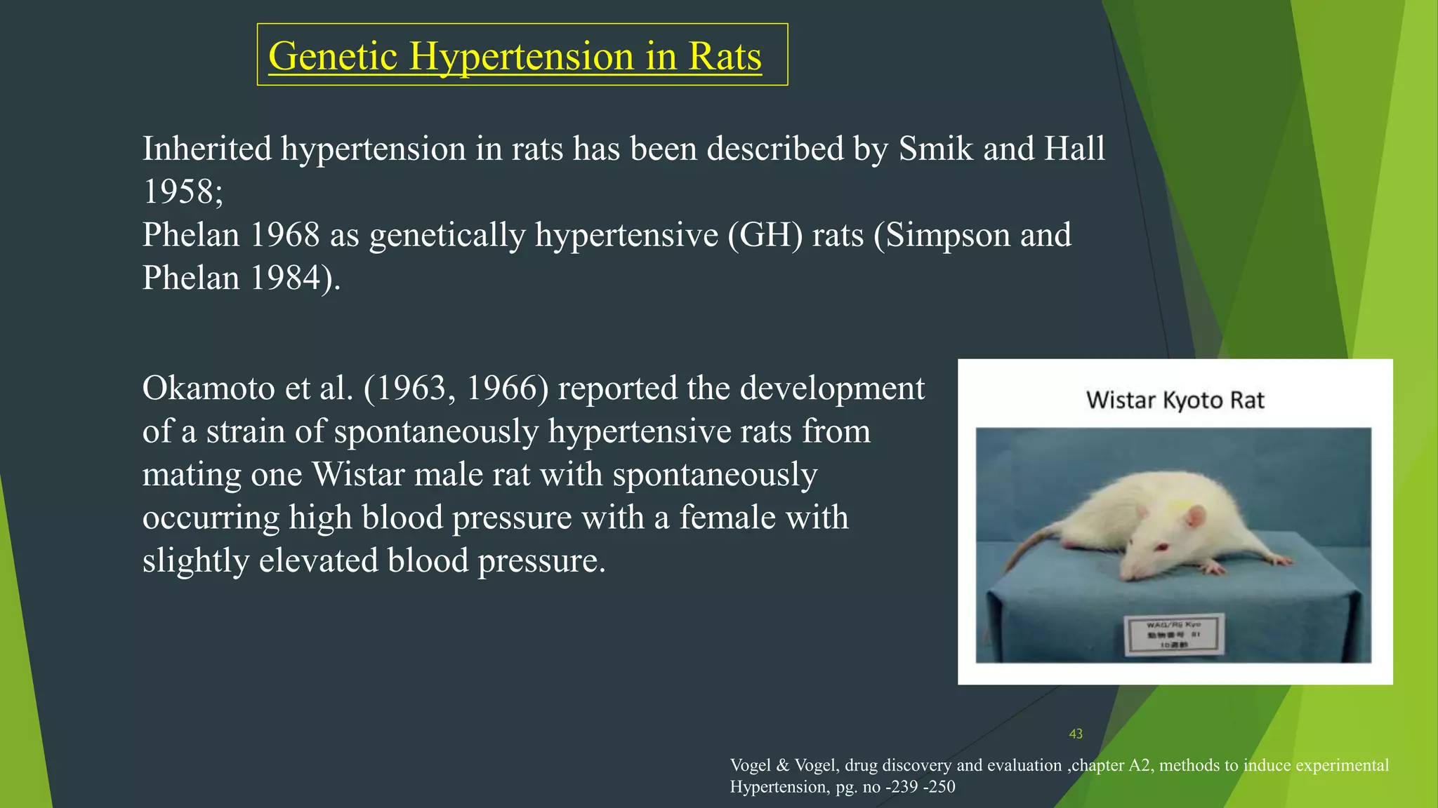 Screening methods of anti hypertensive agents | PPTX