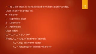 Screening methods of antiulcer agents | PPTX
