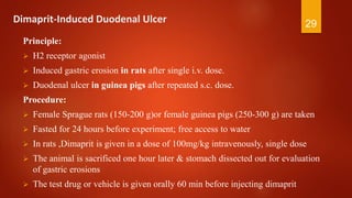 Screening methods of antiulcer agents | PPTX