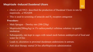 Screening methods of antiulcer agents | PPTX