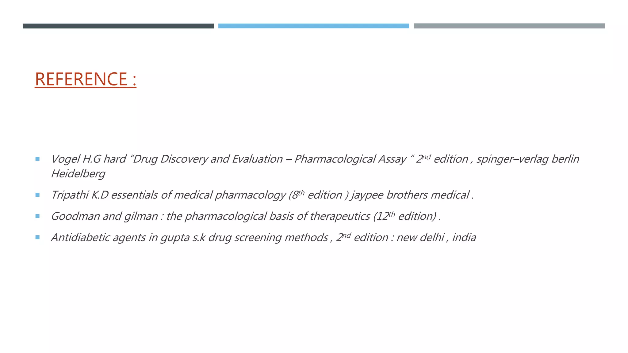Screening model of antidiabetic drugs | PPTX