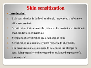 Screening models for acute eye irritation & skin sentization | PPTX