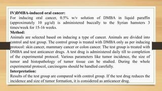 Pre clinical screening models for anti cancer drugs | PDF