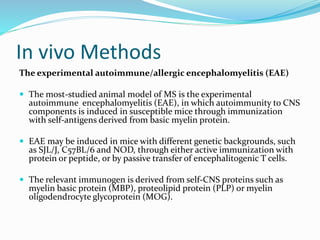 Screening models for Parkinson & multiple sclerosis | PPTX