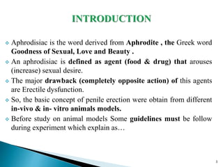 Screening models for aphrodisiac agents and anti fertility agents | PPTX