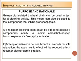 Screening models for drugs used in Asthma .pptx