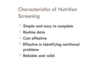 Screening As a Tool in the Nutrition Care Process.ppt