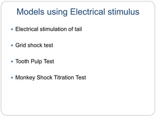 Screening of analgesics | PPTX