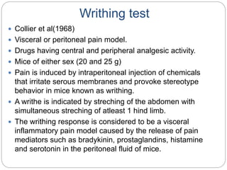 Screening of analgesics | PPTX