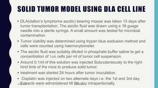 Screening of anti cancer agents- by kahkesha | PPTX