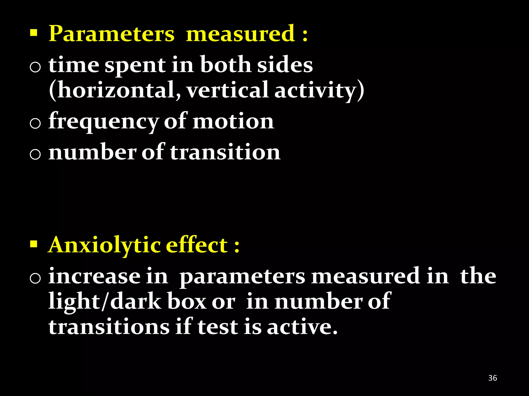 Screening of anti anxiety drugs | PPTX