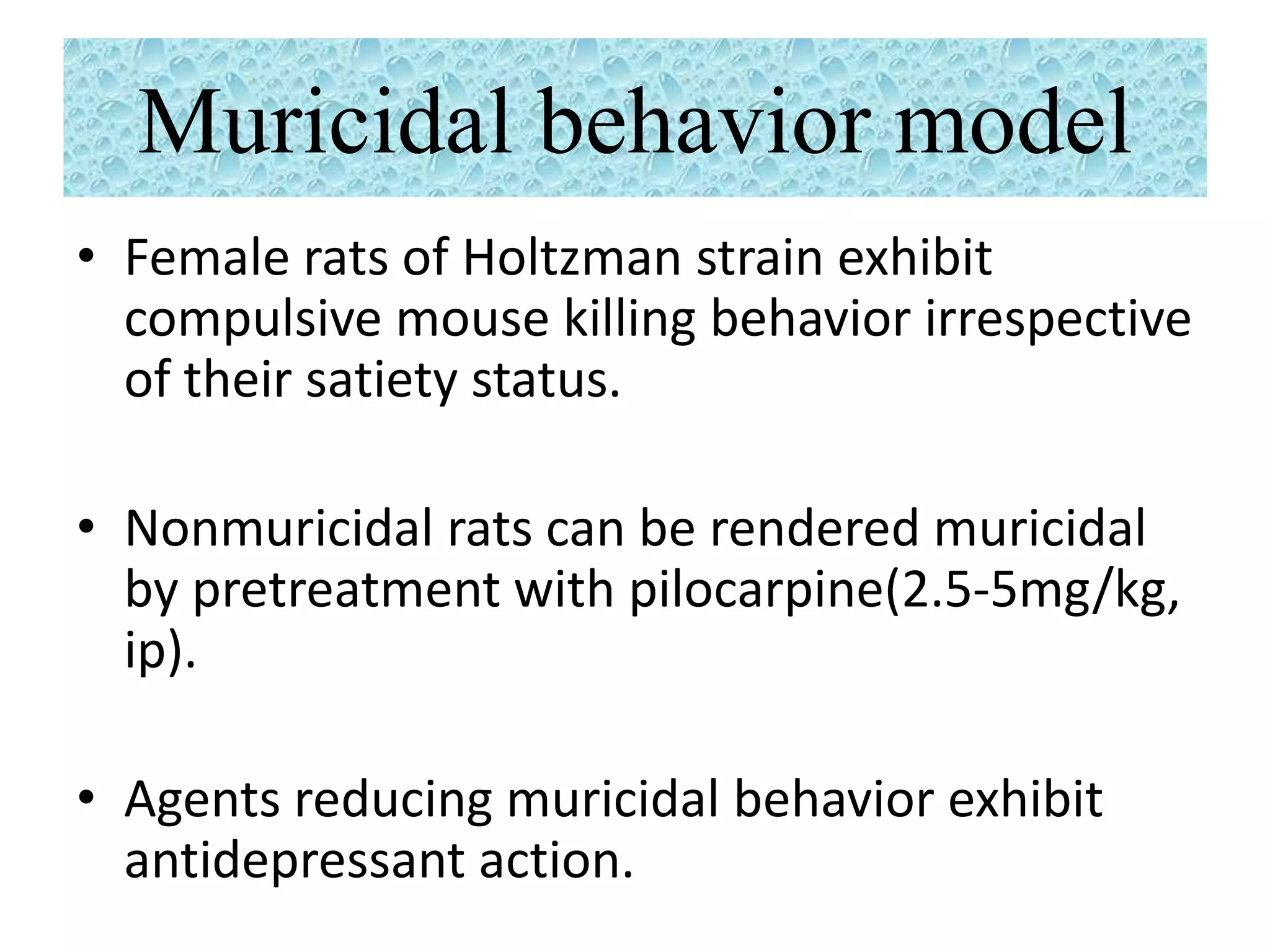 Screening of antidepressant agents | PPTX