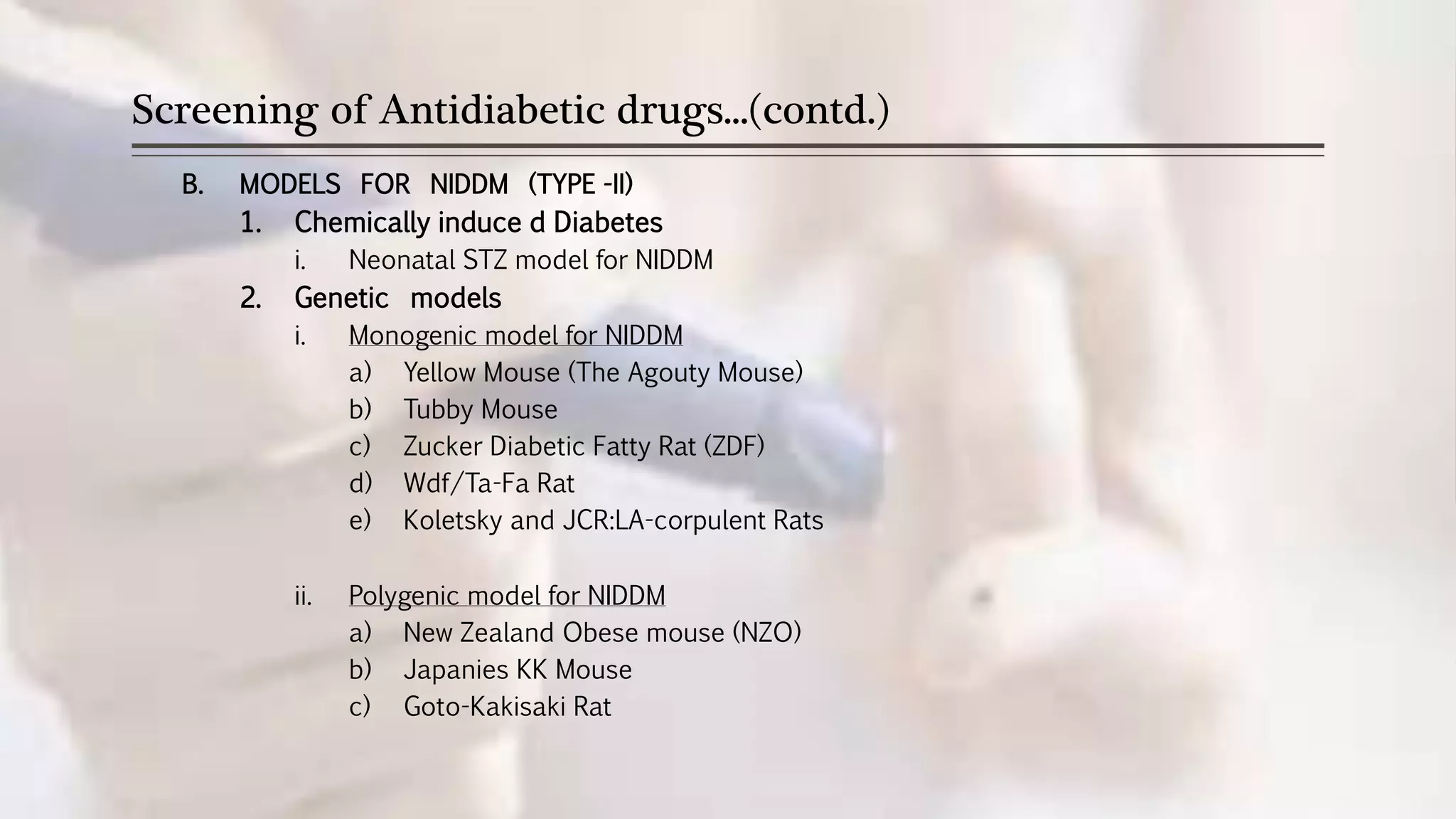 Screening of Antidiabetics | PPTX
