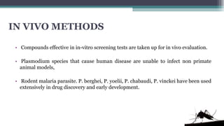 Screening of antimalarial drugs | PPTX