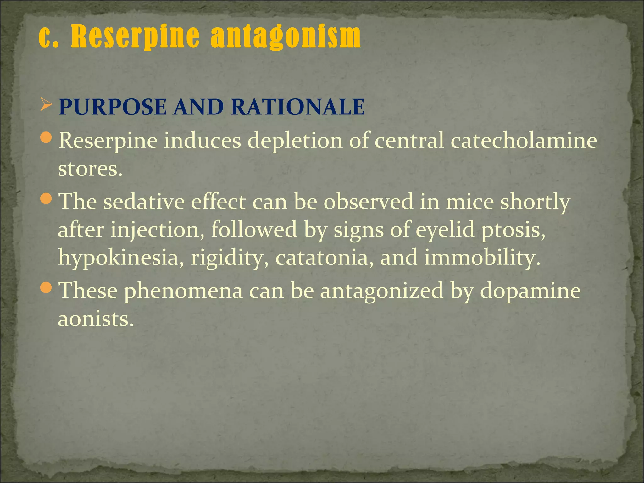 Screening of antiparkinsonian agents | PPT