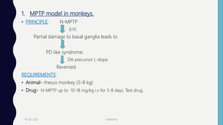 Screening of antiparkinsons drug by kahkesha (3) | PPTX