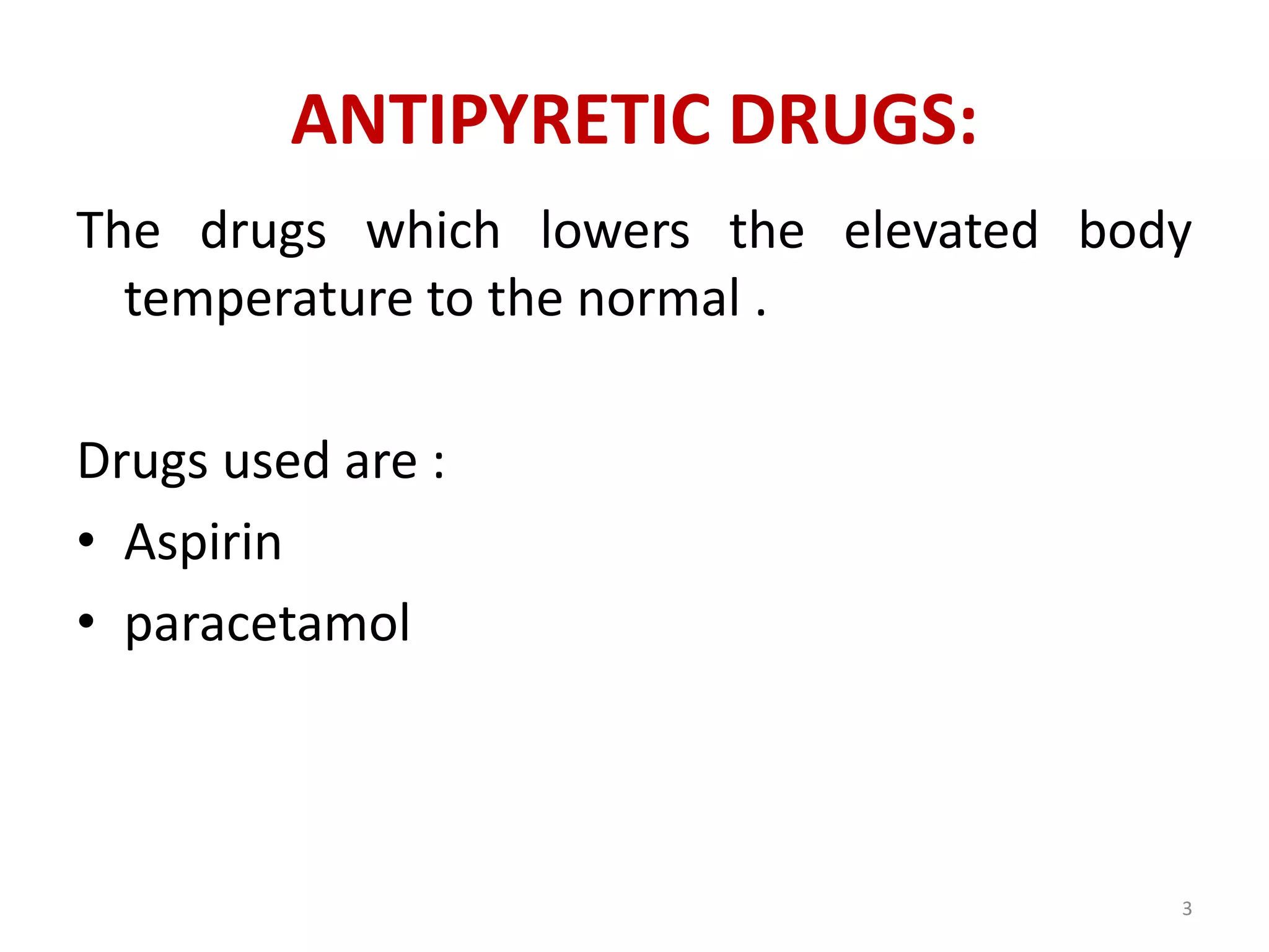 Screening of antipyretic drugs | PPT