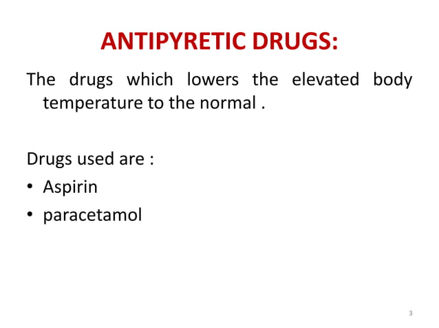 Screening of antipyretic drugs | PPTX