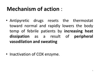 Screening of antipyretic drugs | PPTX
