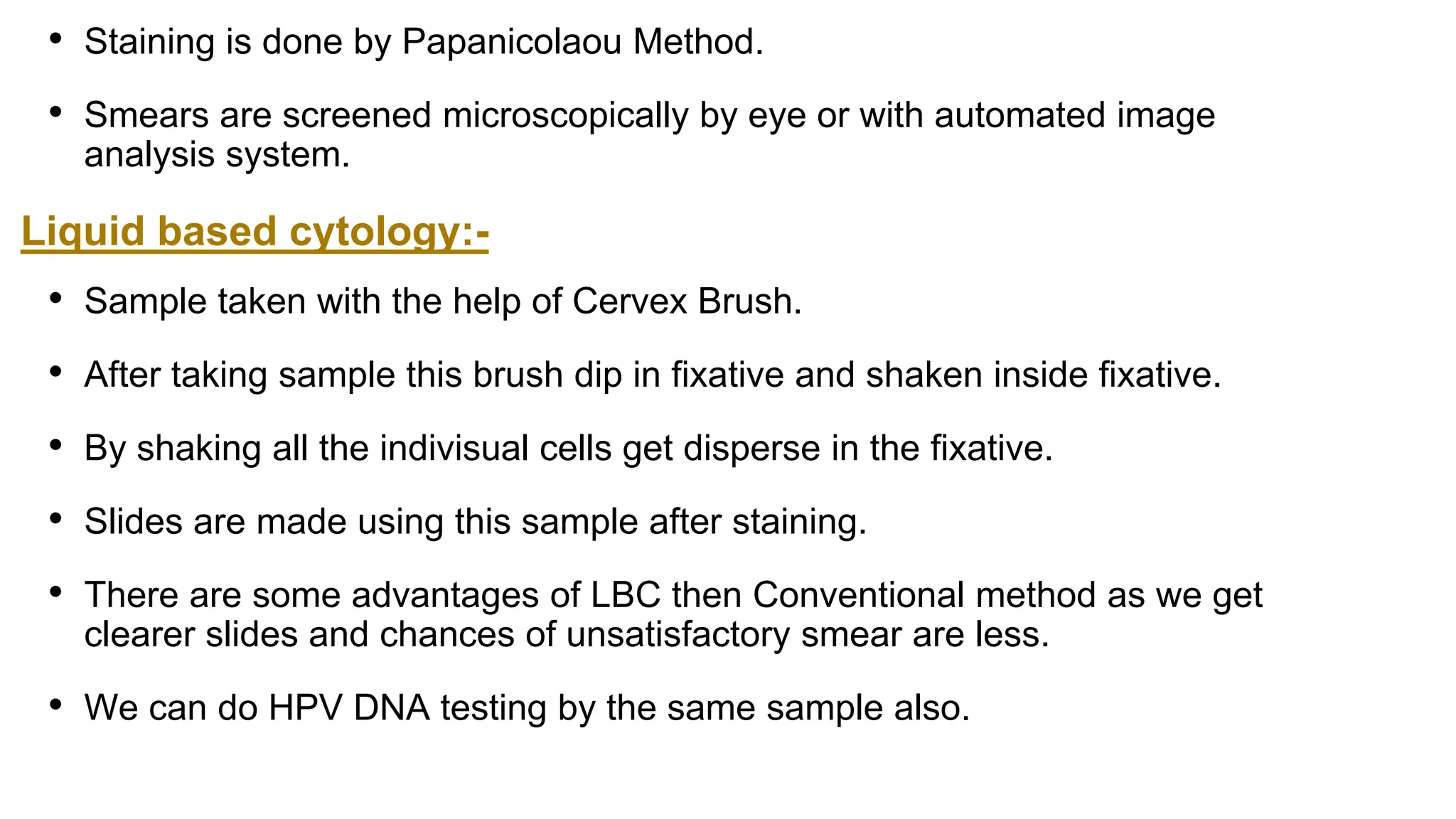 Screening of cervical cancer ppt for mbbs | PPTX