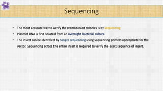 Screening of genomic library and expressed genes | PPTX | Biotech and ...
