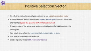 Screening of genomic library and expressed genes | PPTX