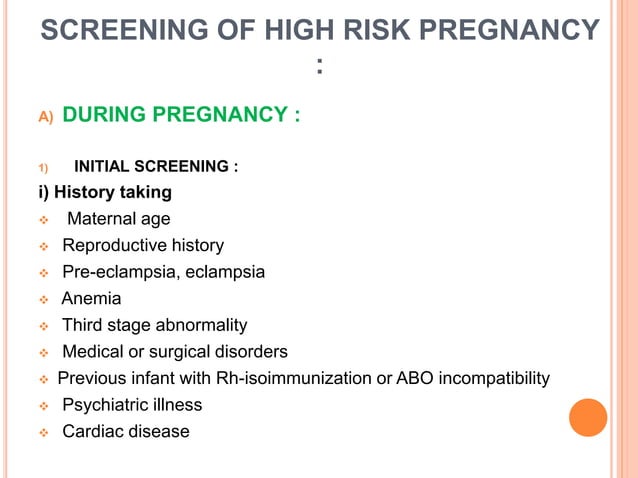 SCREENING OF HIGH RISK PREGNANCY NEWER MODALITIES OF_110313.pptx