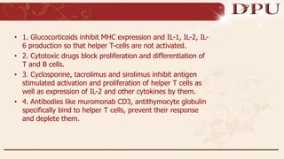 Screening of immunomodulatory drugs | PPTX
