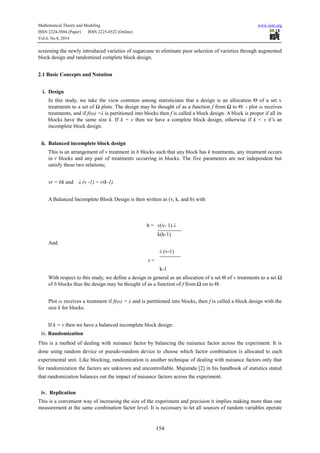 Screening of new strains of sugarcane using augmented block designs | PDF