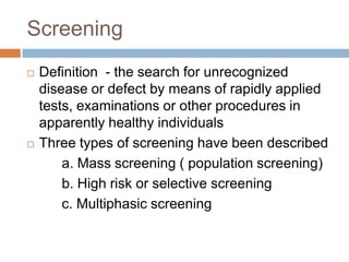 Screening for carcinoma prostate | PPTX