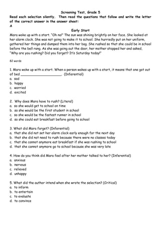 Screening Phil IRI Grades 5 and 6.docx