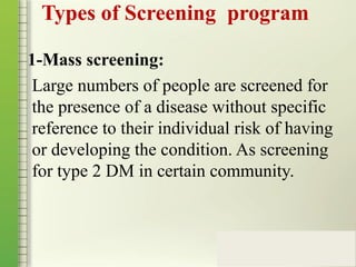 Screening tests | PPT