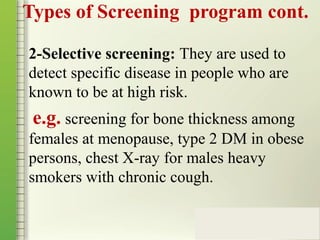 Screening tests | PPT