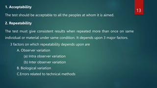 SCREENING TESTS | PPTX